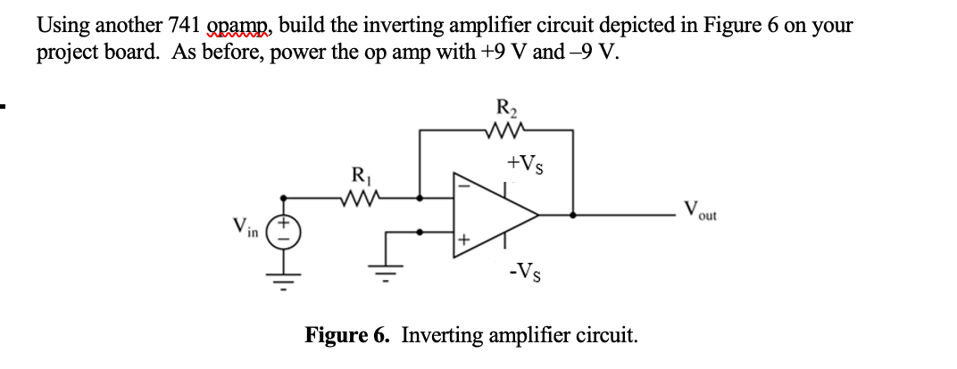 Solved Using another 741 gpamp, build the inverting | Chegg.com