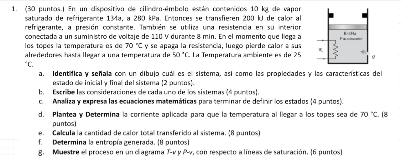 Solved 1. (30 ﻿puntos.) ﻿En un dispositivo de | Chegg.com
