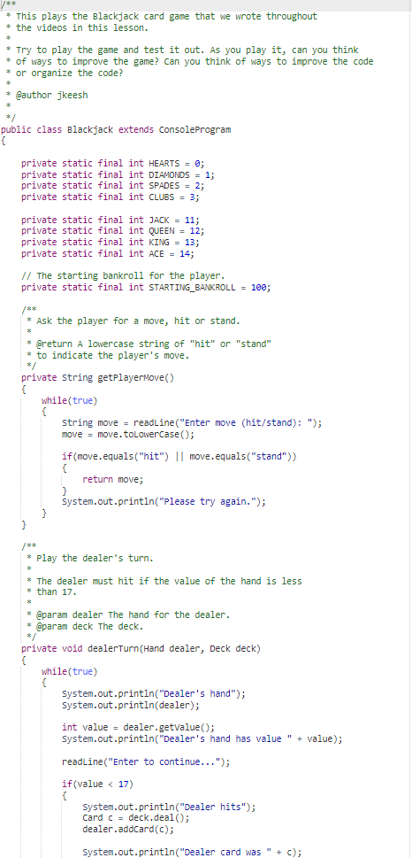 Solved import java.util. public class Deck { private static | Chegg.com