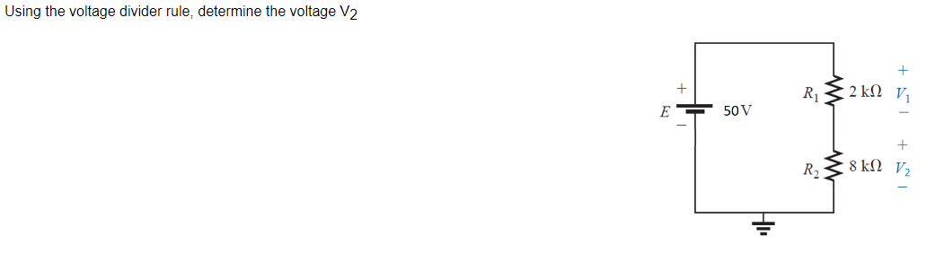 Solved Using the voltage divider rule, determine the voltage | Chegg.com