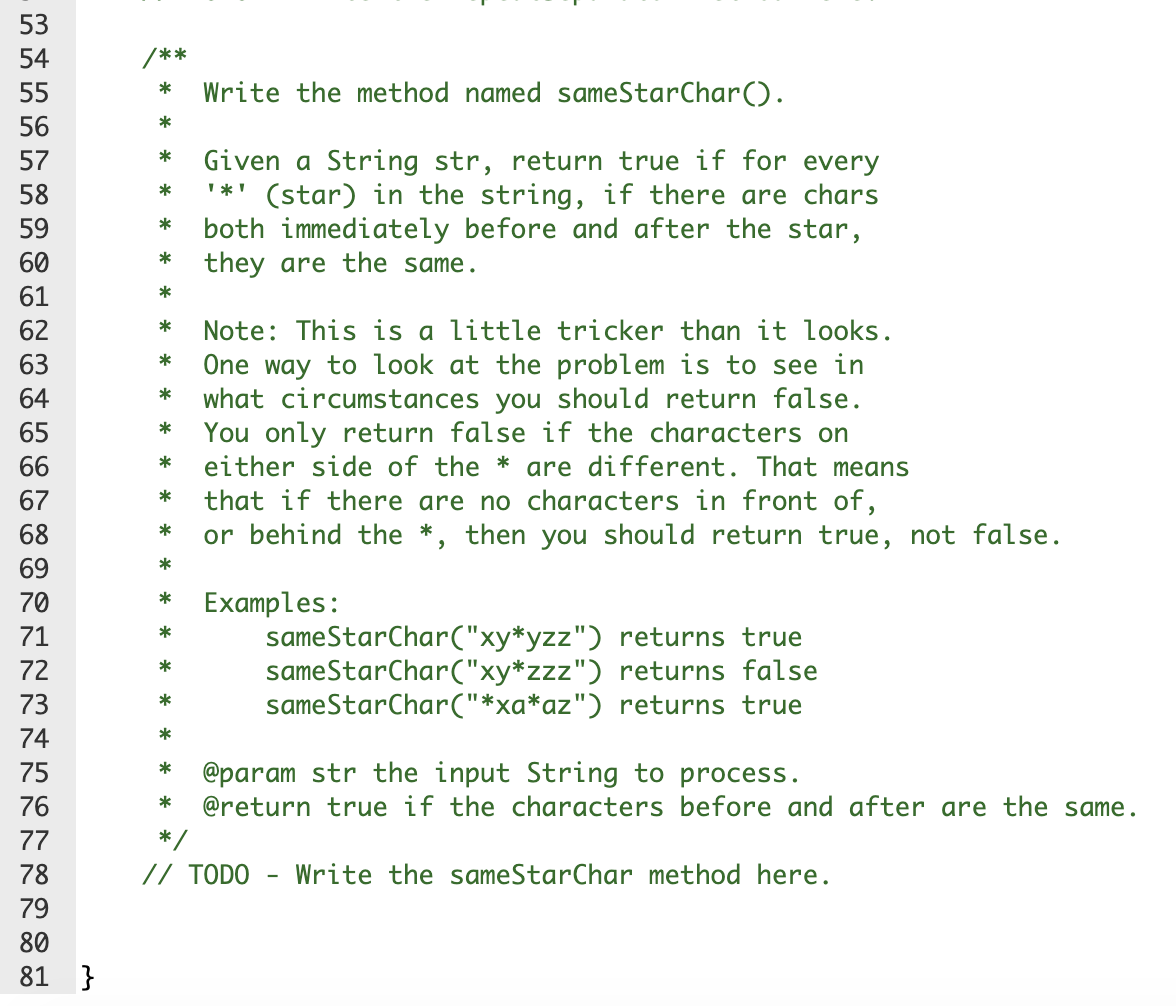 Solved /** * Write the method xyzMiddle(). * * Given a | Chegg.com