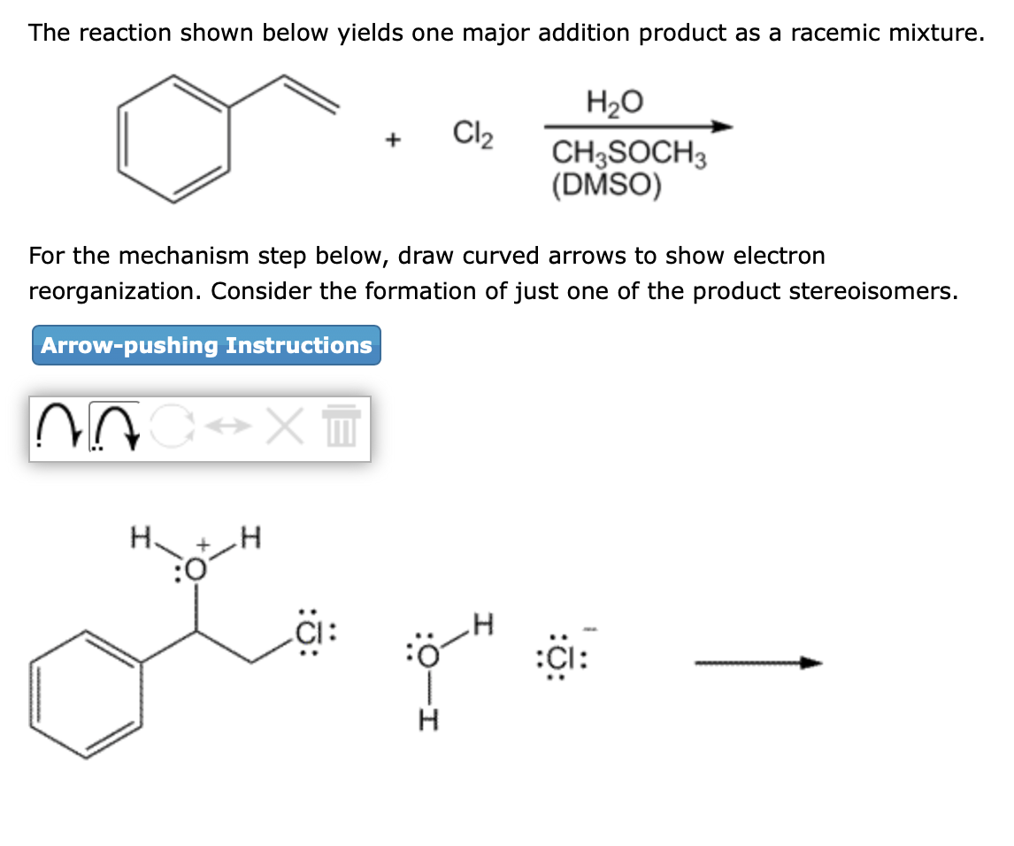 Solved The reaction shown below yields one major addition | Chegg.com
