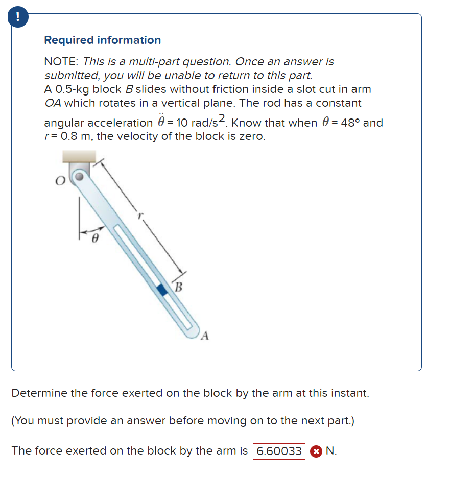 Solved Required information NOTE: This is a multi-part | Chegg.com