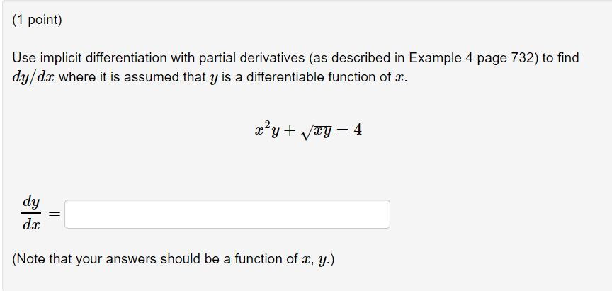 Solved Use implicit differentiation with partial derivatives | Chegg.com
