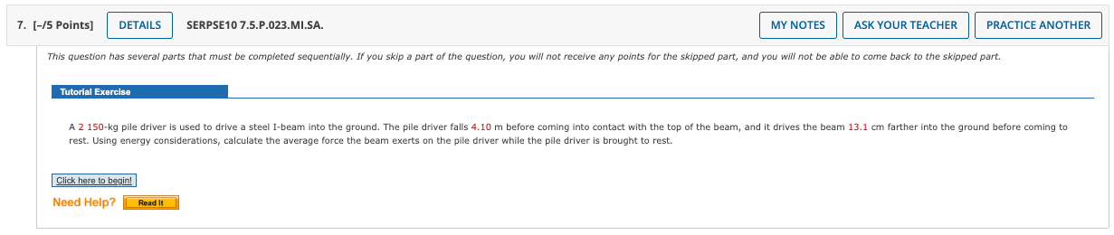 Solved rest. Using energy considerations, calculate the | Chegg.com