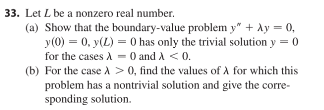 Solved Let L ﻿be a nonzero real number.(a) ﻿Show that the | Chegg.com