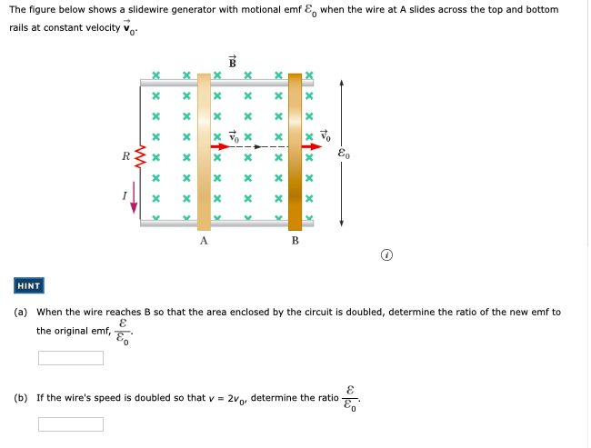 Solved The figure below shows a slidewire generator with | Chegg.com