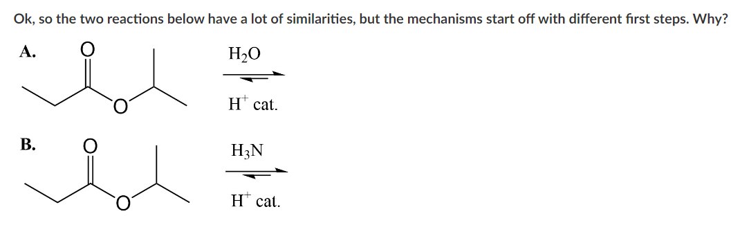 Solved Ok, so the two reactions below have a lot of | Chegg.com