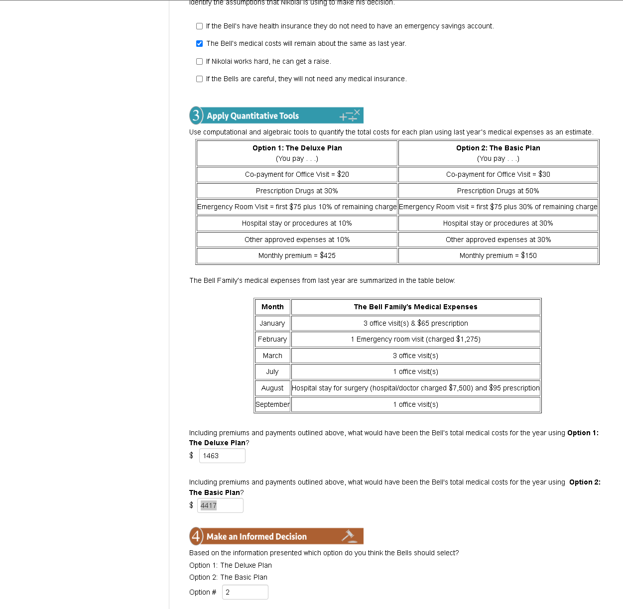 Solved Use computational and algebraic tools to quantify the | Chegg.com