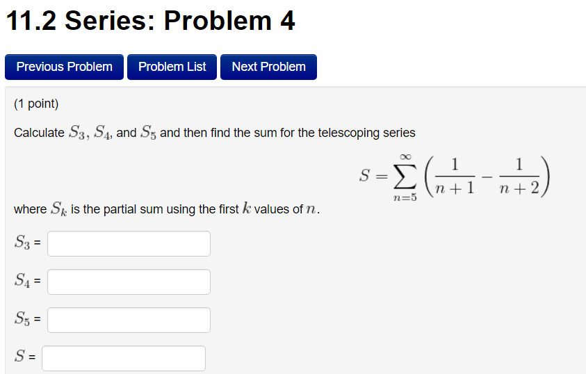 Solved Compute the partial sums S2,S4, and S6. | Chegg.com