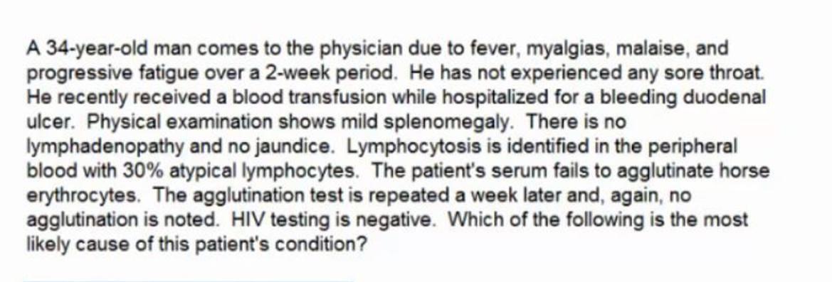 Solved A 34-year-old man comes to the physician due to | Chegg.com