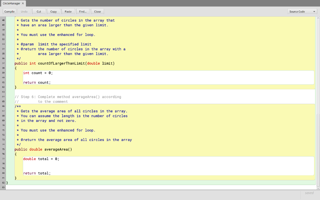 Solved Circle x Compile Undo Cut Сару Paste Find... Close | Chegg.com