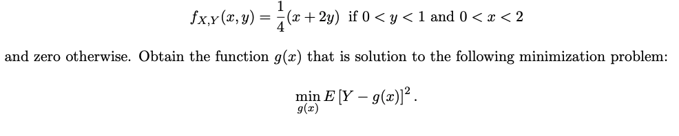 Solved Consider the random variables X and Y with the joint | Chegg.com