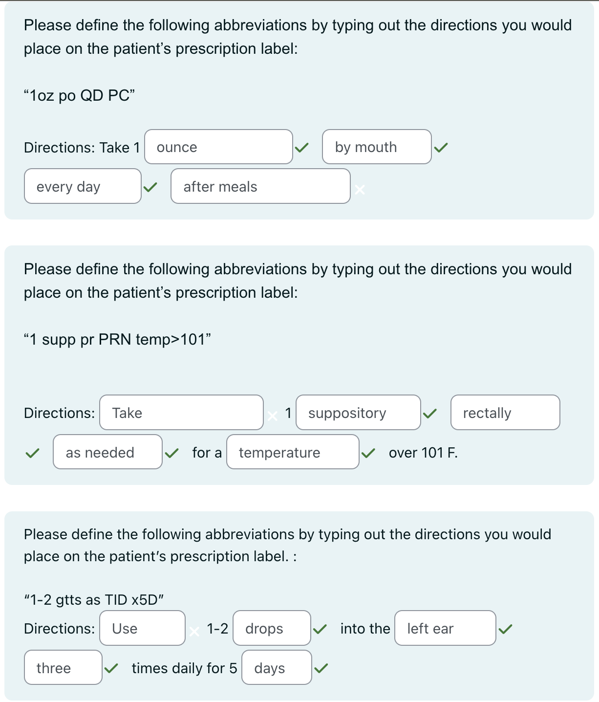 Solved Please define the following abbreviations by typing | Chegg.com