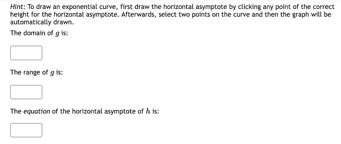 Solved Use the parent function f(x)=bx and transformation | Chegg.com