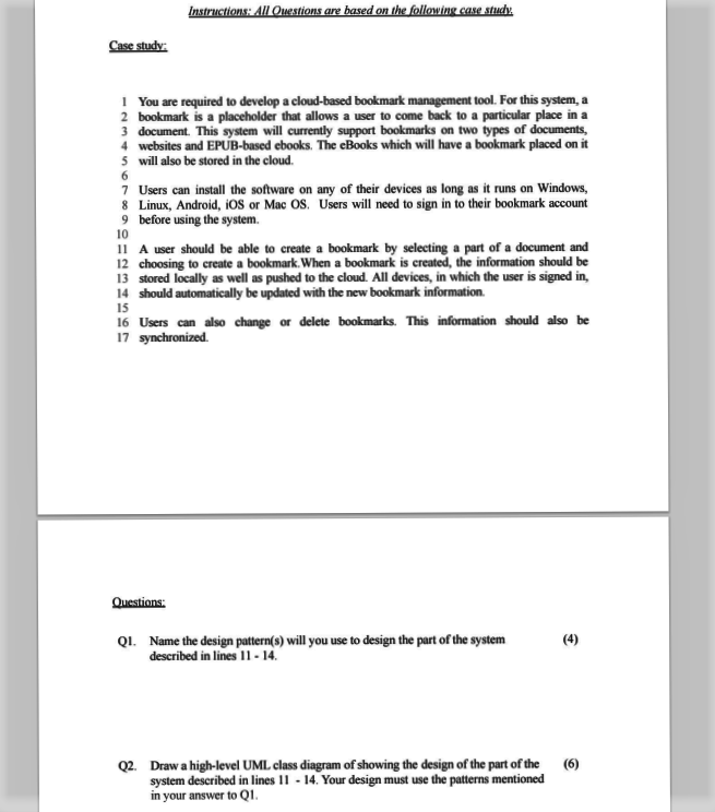 Solved Instructions: All Ouestions are based on the | Chegg.com