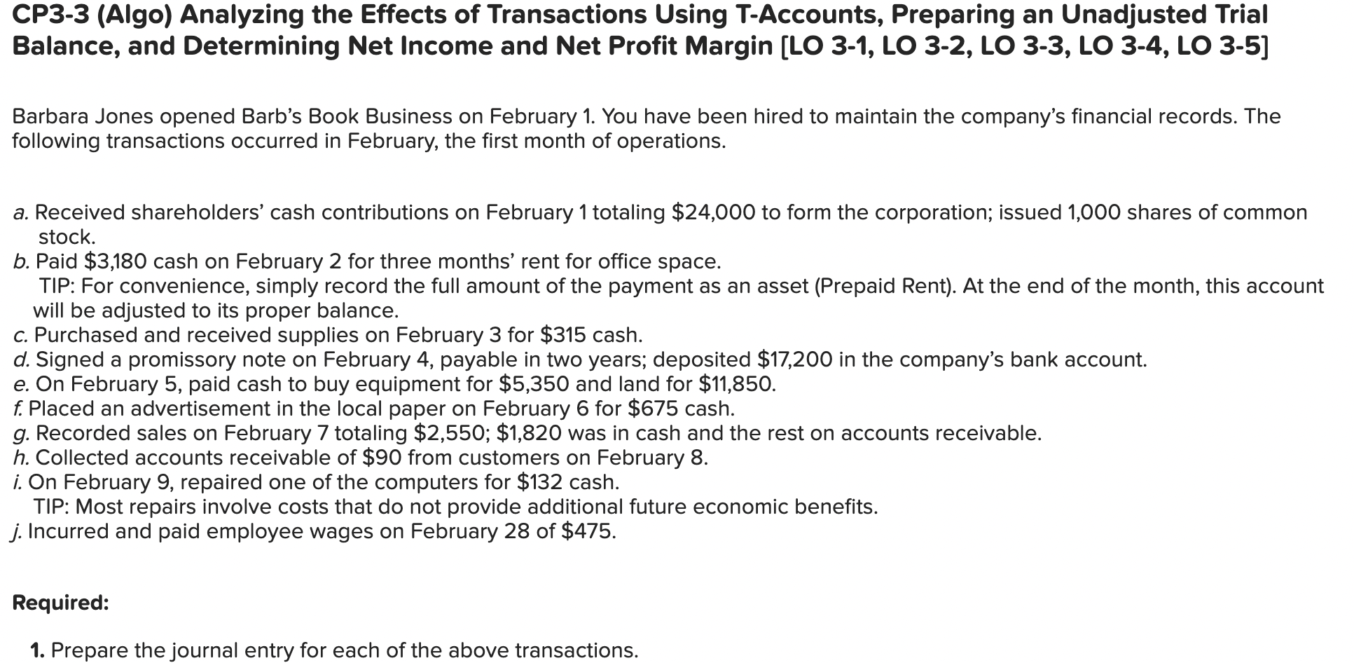 Solved CP3-3 (Algo) Analyzing the Effects of Transactions | Chegg.com