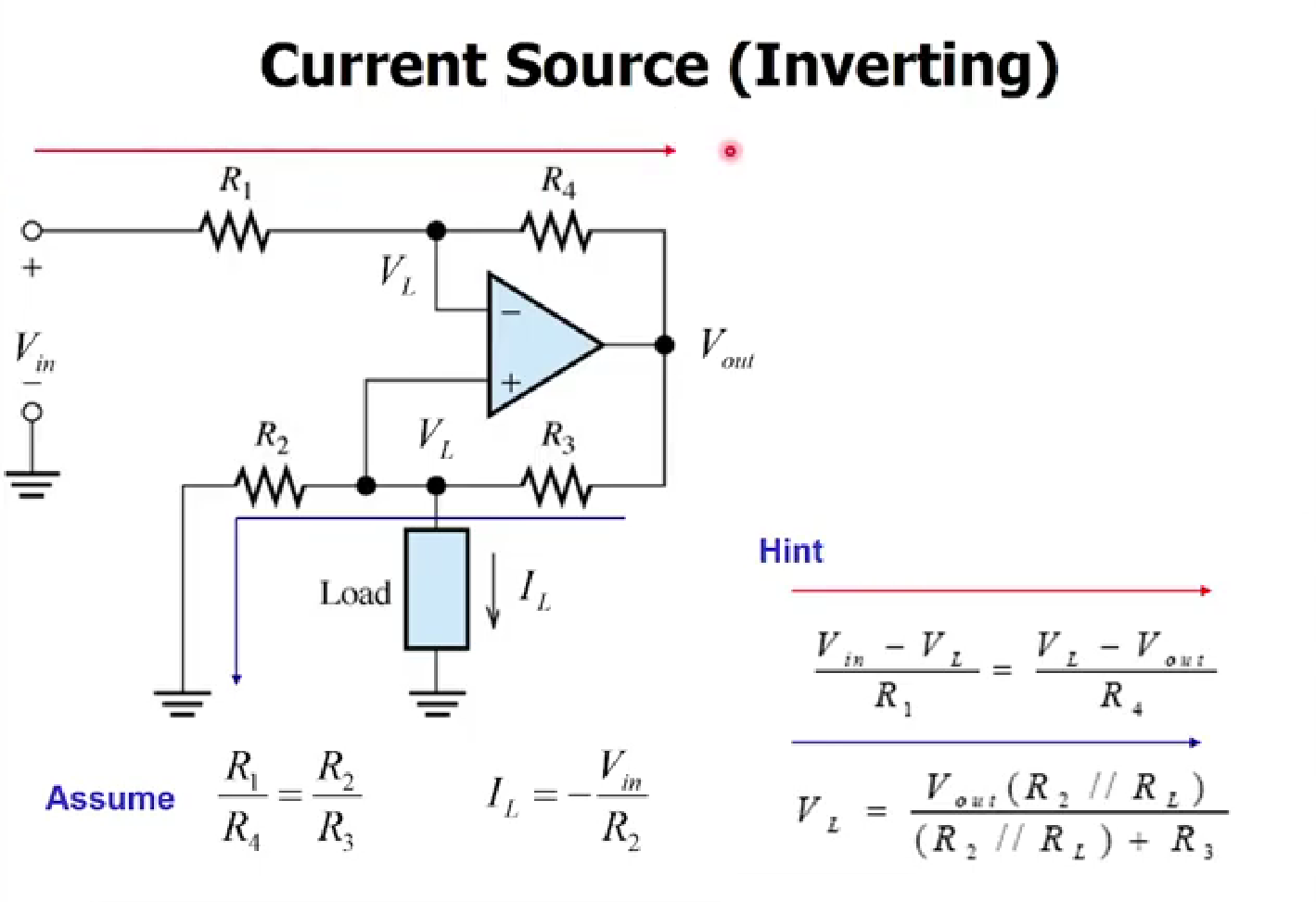 Solved Prove that IL = -Vin/R2, when R1/R4 = R2/R3. Prove | Chegg.com