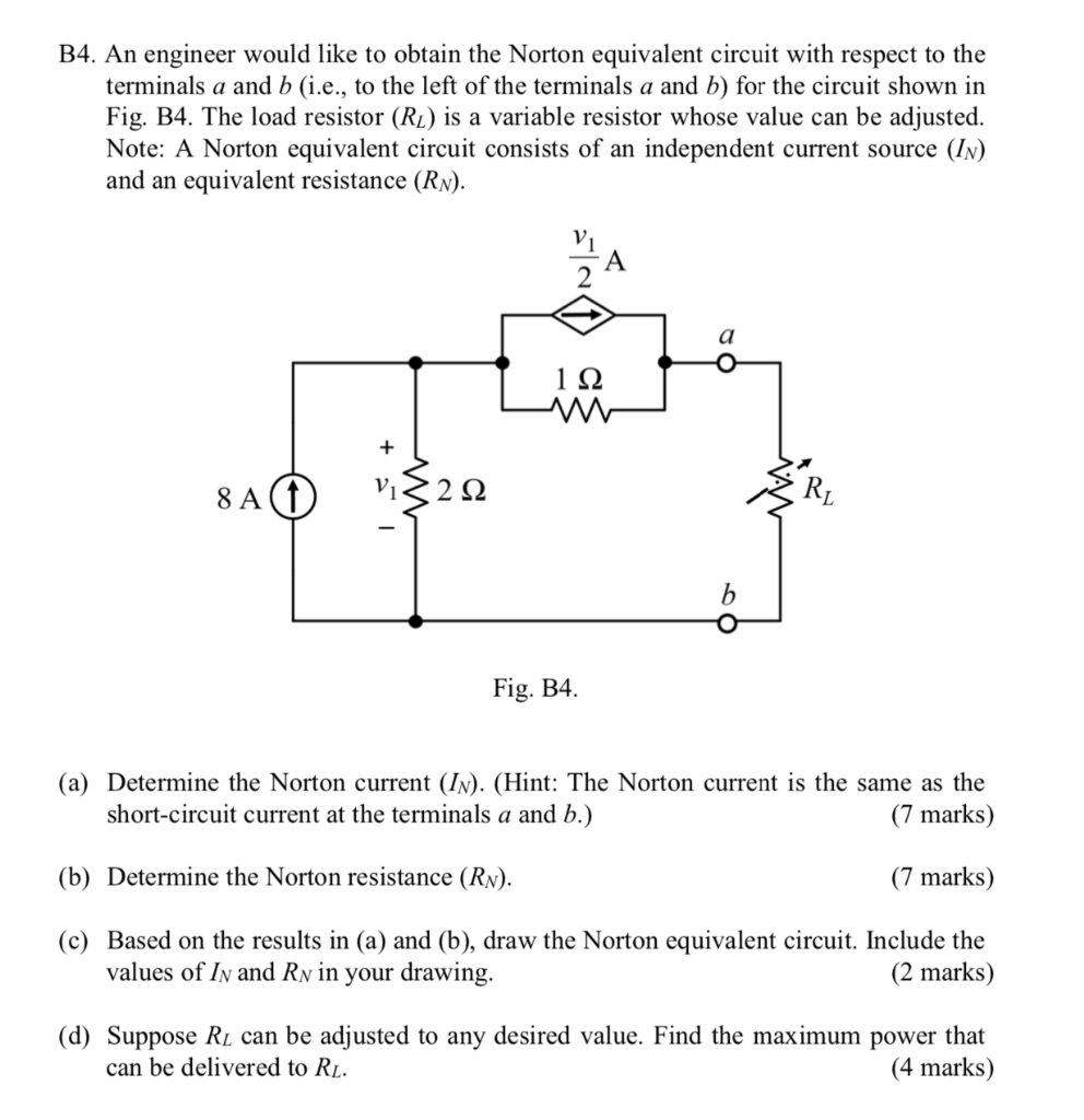 Solved In a source-free parallel RLC circuit in Fig. B3, the | Chegg.com
