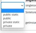 Solved In the singleton class pattern, specify the type of | Chegg.com