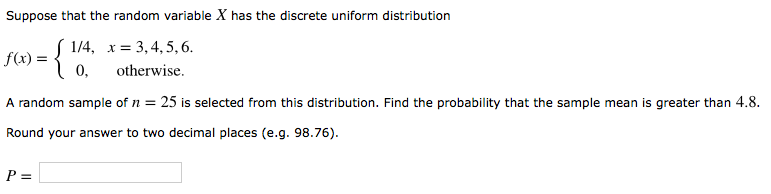 Solved Suppose That The Random Variable X Has The Discrete 4152