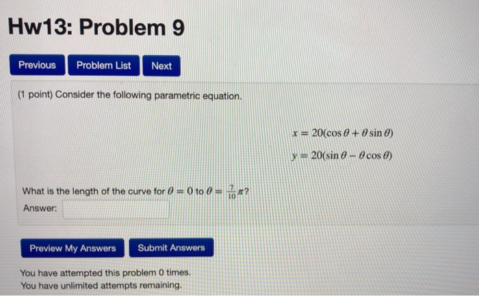 Hw13 Problem 7 Previous Problem Listnext 1 Point