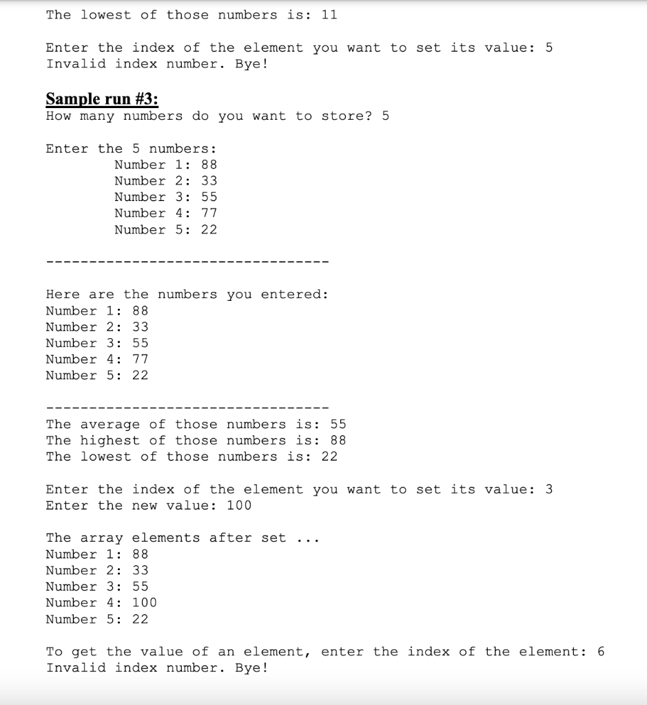 Solved Number Array Class Design A Numberarray Class That