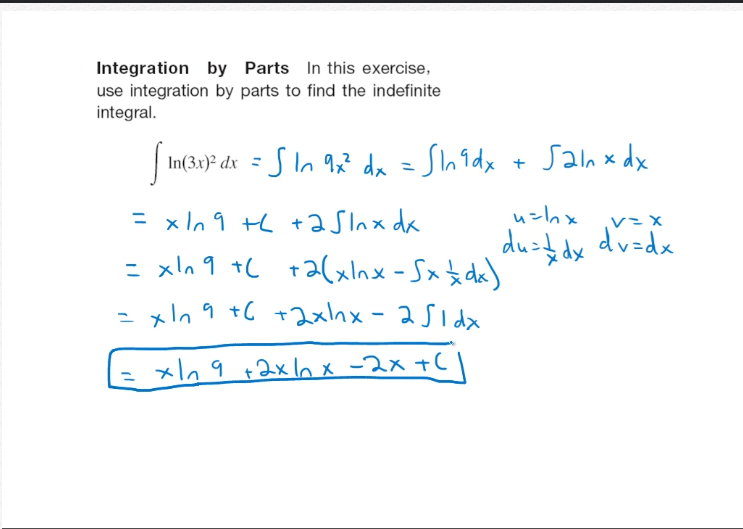 Solved Integration by Parts In this exercise, use | Chegg.com