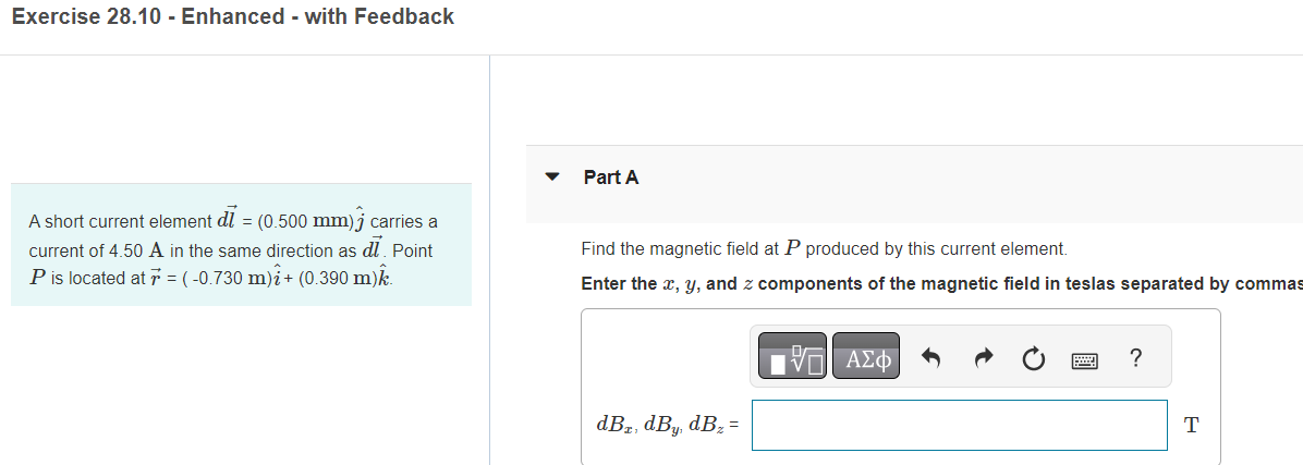 Solved Exercise 28.10 - Enhanced - with Feedback Part A A | Chegg.com