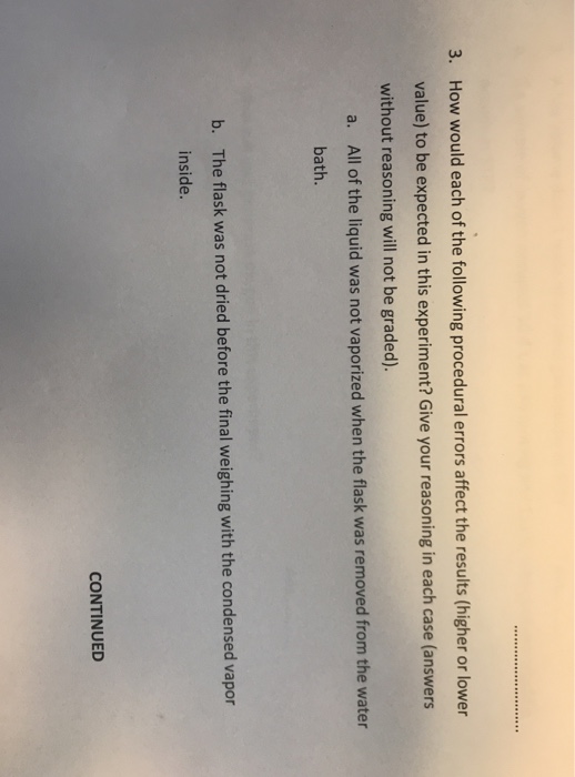Solved How would each of the following procedural errors | Chegg.com