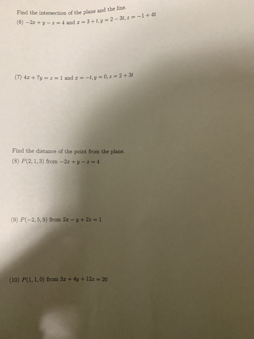 Solved planes. Find parametric equations of the intersection | Chegg.com