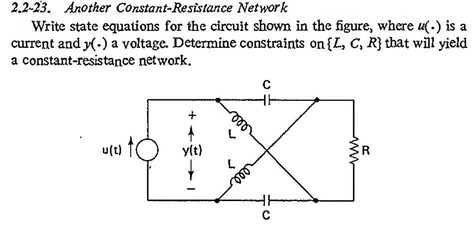 Solved 2.2-23. Another Constant-Resistance Network Write | Chegg.com