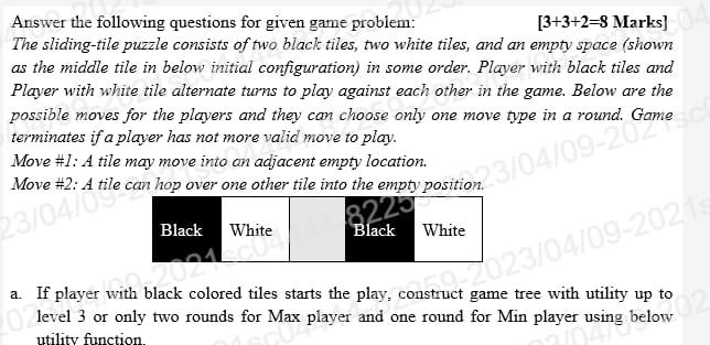 Solved Answer the following questions for given game | Chegg.com