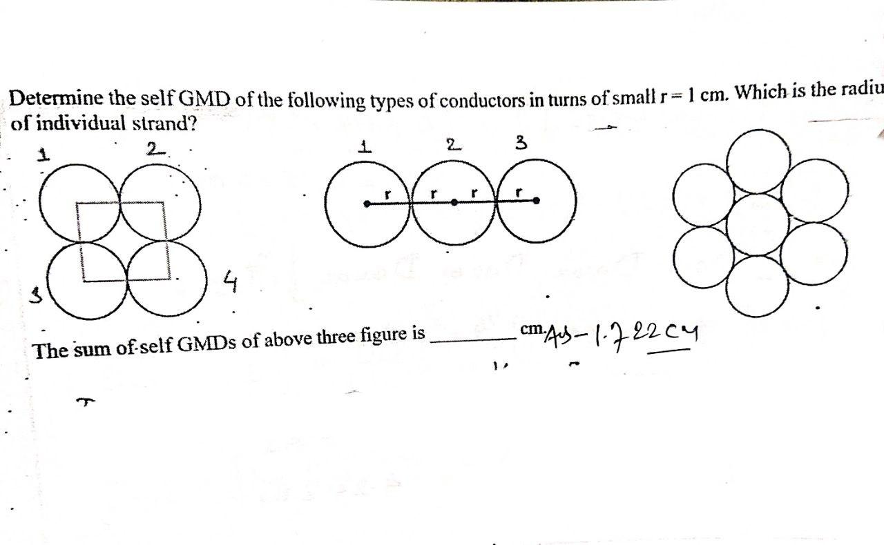 Solved Determine the self GMD of the following types of | Chegg.com
