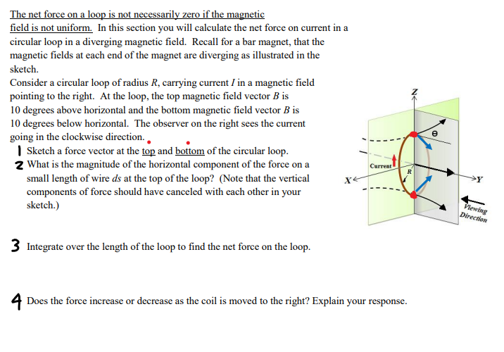 Solved The net force on a loop is not necessarily zero if | Chegg.com
