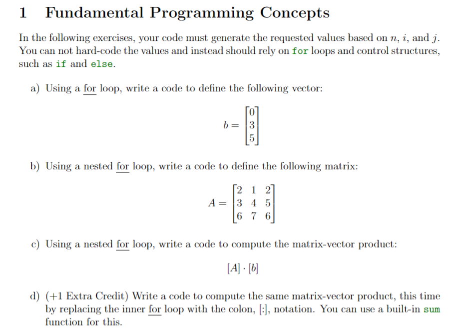 Solved 1 Fundamental Programming Concepts In The Following 4561