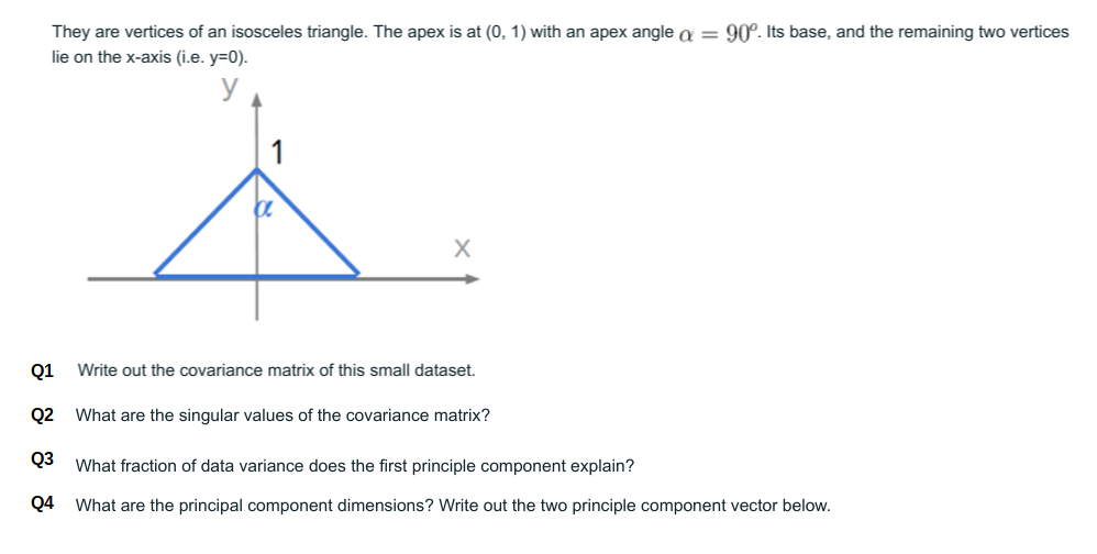 Solved They are vertices of an isosceles triangle. The apex | Chegg.com