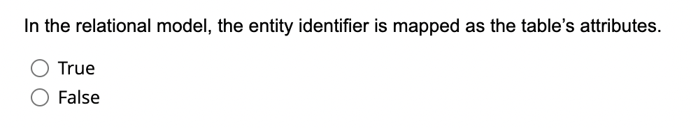 Solved In the Crow's Foot notation, an optional | Chegg.com