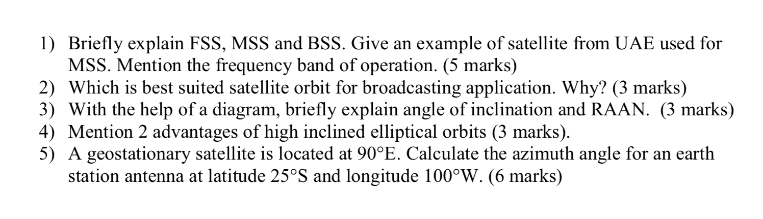 Solved 1) Briefly explain FSS, MSS and BSS. Give an example | Chegg.com