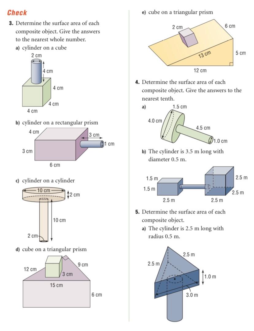 Solved Practice Apply 5. These are l-cm cubes. Check 4. Make | Chegg.com