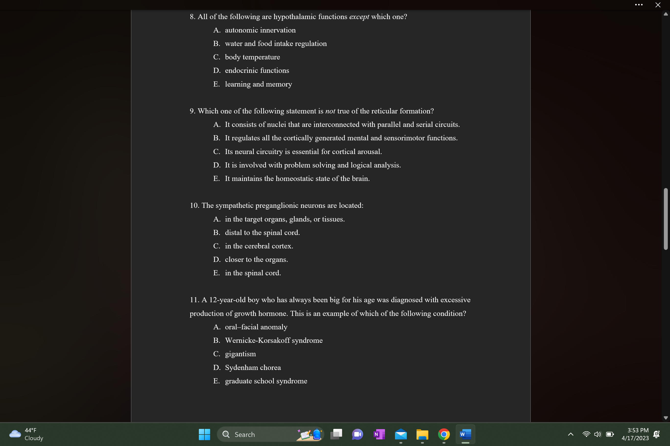 Solved 1. Match each of the following functions with its | Chegg.com
