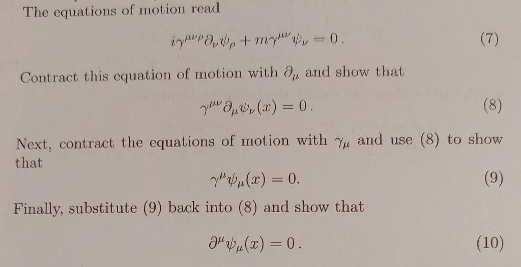 Solved The vector-spinor field describes a spinor for every | Chegg.com