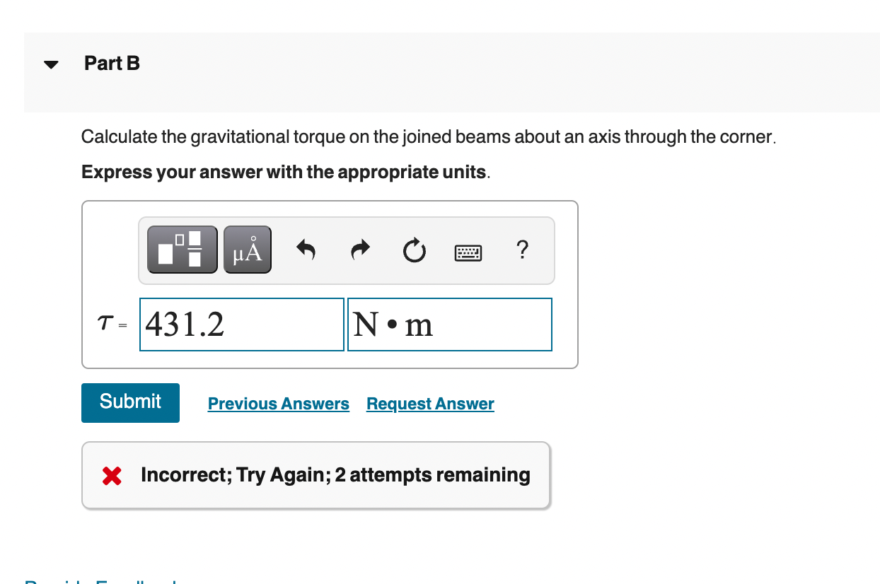 Solved The (Figure 1) shows two thin beams joined at right | Chegg.com