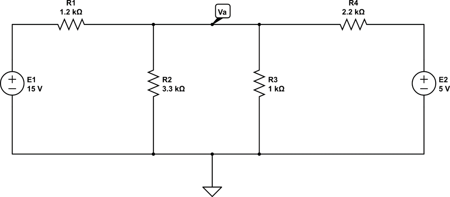 Solved Using measured resistor values, calculate the node | Chegg.com