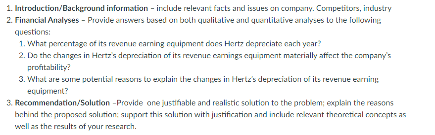 Solved 1. Introduction/Background information - include | Chegg.com