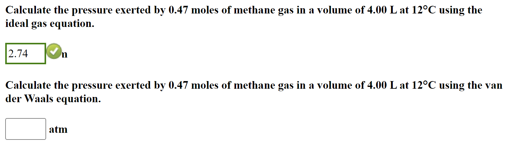 Solved Calculate the pressure exerted by 0.47 moles of | Chegg.com