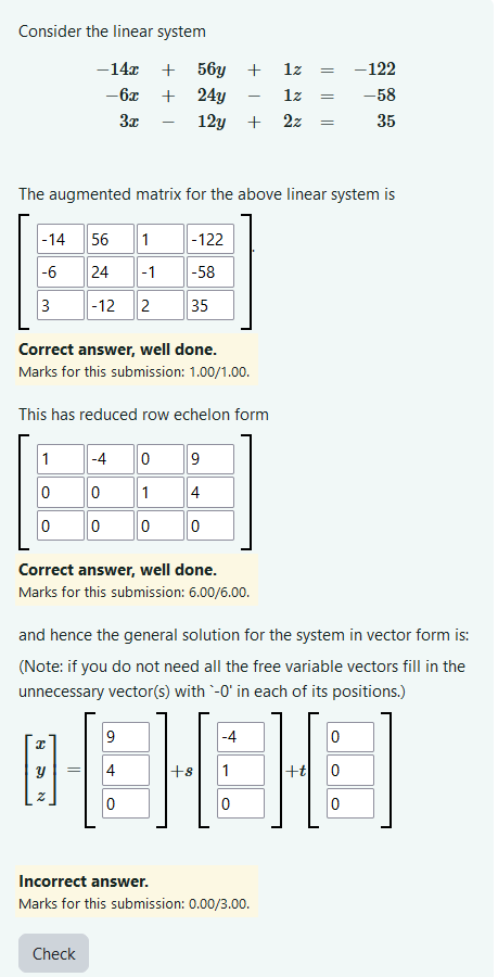 Solved Consider the linear | Chegg.com