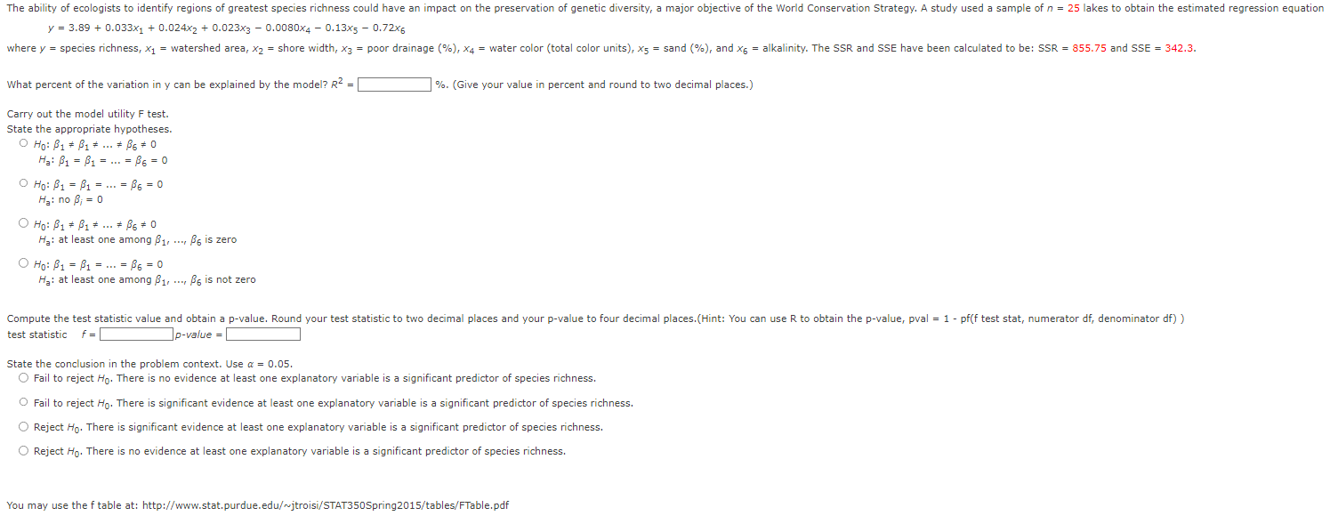 Solved y=3.89+0.033x1+0.024x2+0.023x3−0.0080x4−0.13x5−0.72x6 | Chegg.com