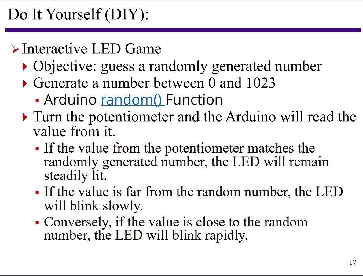 Solved Interactive LED Game - Objective: guess a randomly | Chegg.com