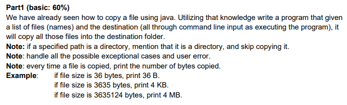 Solved Part1 (basic: 60%) We have already seen how to copy a | Chegg.com